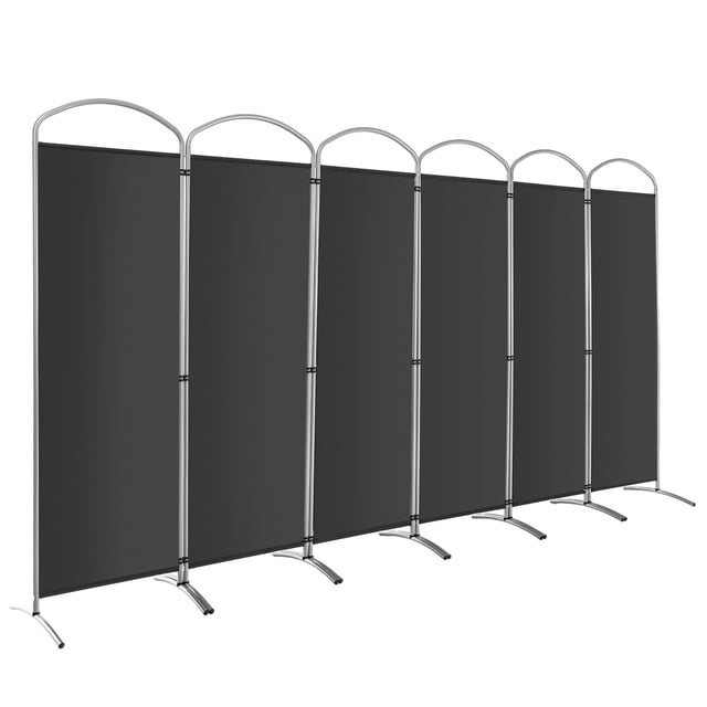 Costway Foldable Indoor/Outdoor Free Standing 6-Panel Privacy Screen ...