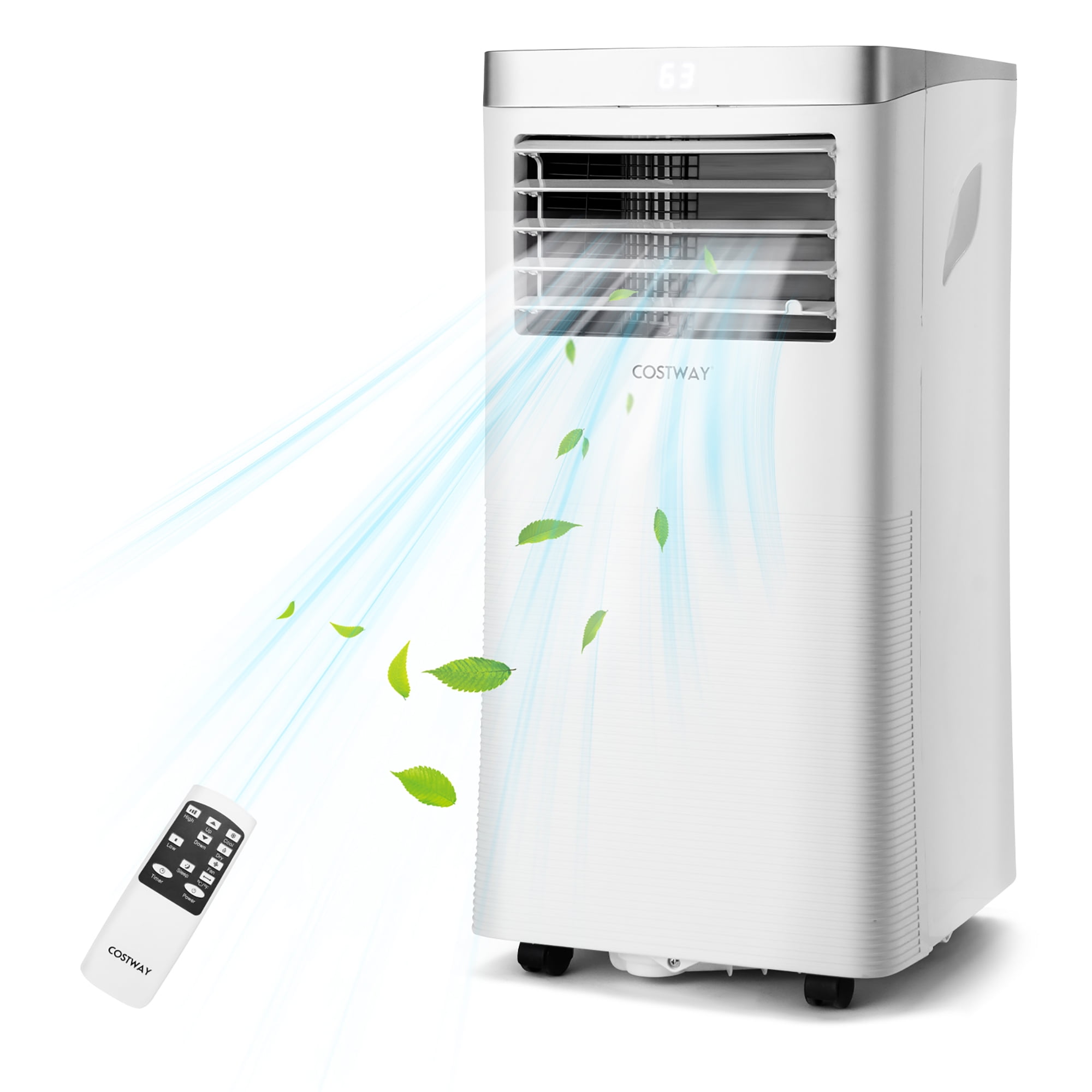Costway 10000BTU Portable Air Conditioner, 3-in-1 Indoor AC Unit for ...