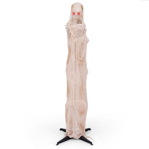 Costway 6FT Halloween Animated Standing Mummy Life Size Animatronic ...