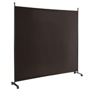 Costway 3-Panel Folding Room Divider 6Ft Rolling Privacy Screen ...