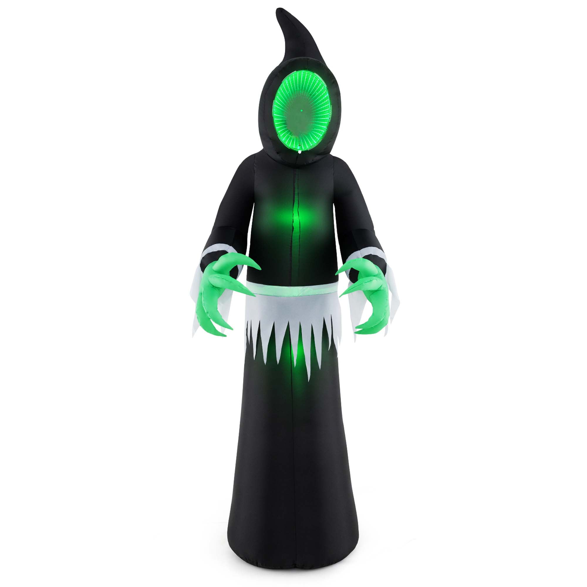 Costway 8 FT Giant Halloween Inflatable Ghost Blow up Ghost Decoration ...