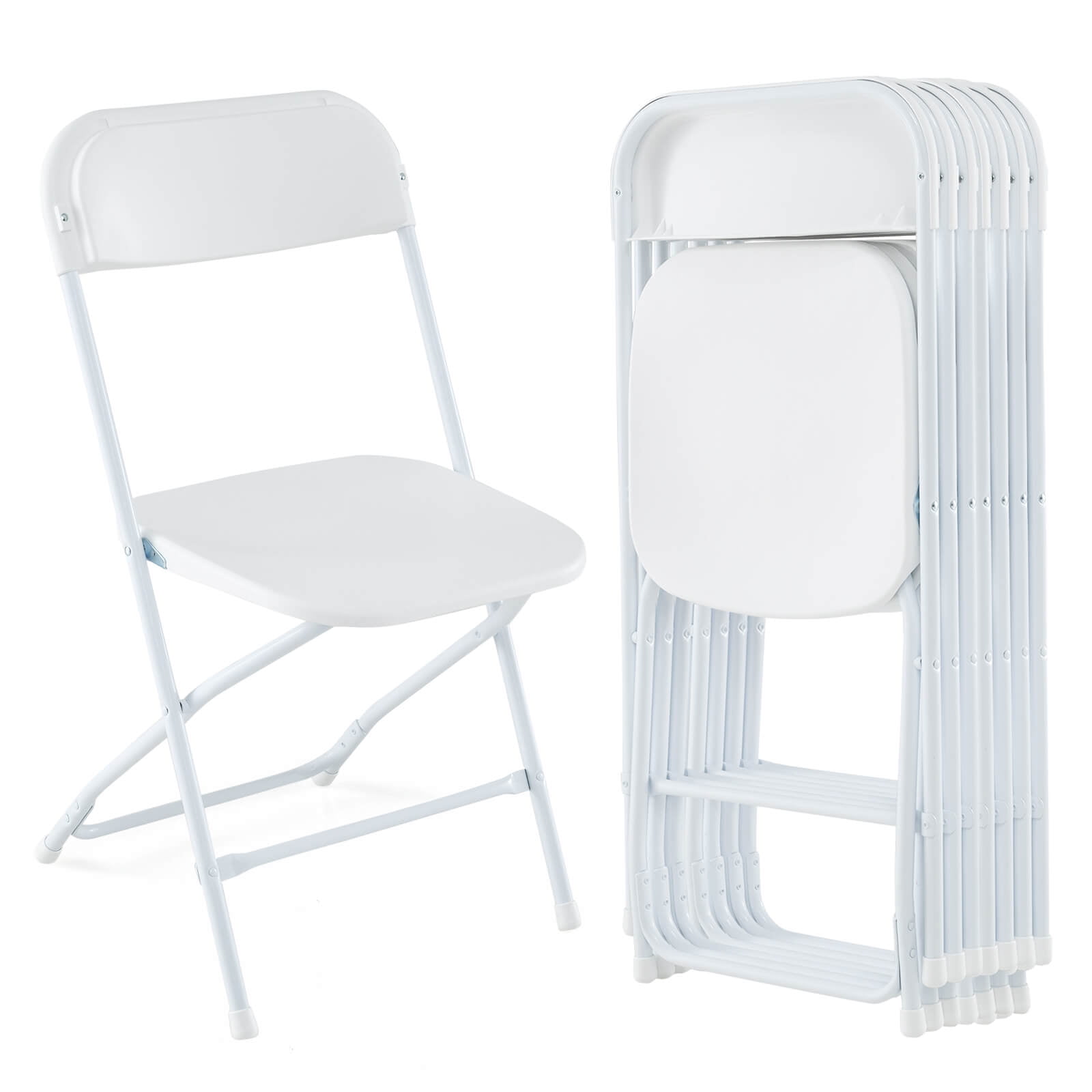 Customer reviews for Costway 8 Pack Metal Folding Chairs with Plastic ...