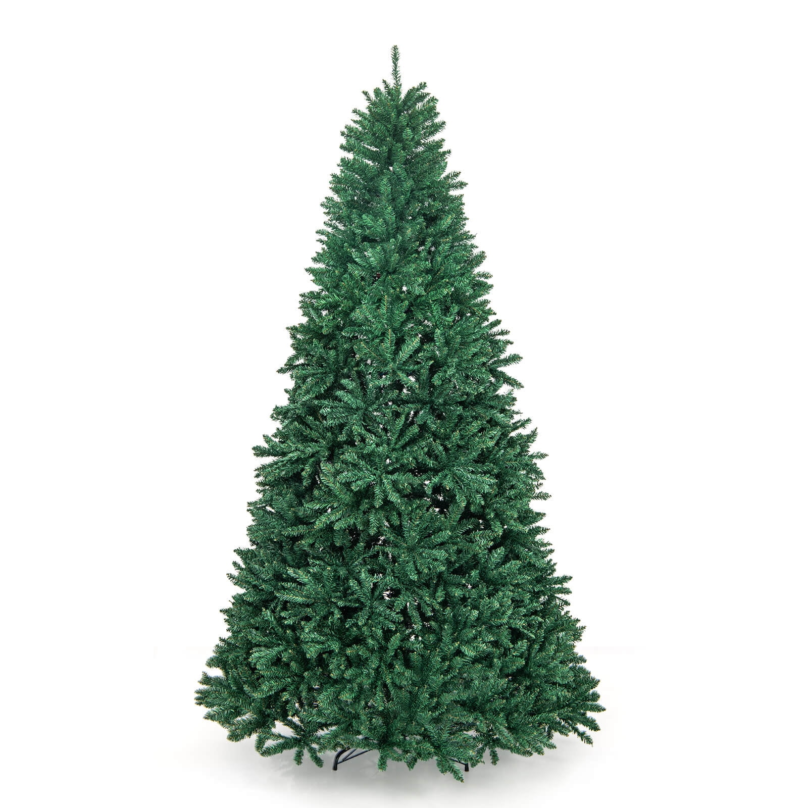 Costway 9ft Artificial Christmas Tree w/ 3594 Branch Tips, Hinged ...