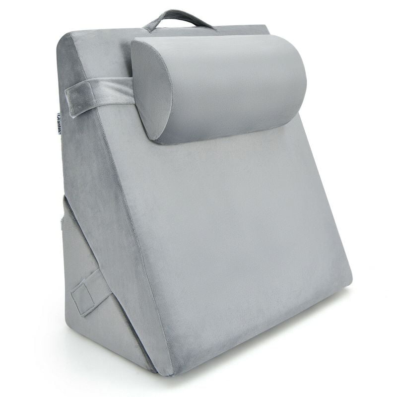 Costway Adjustale ed Wedge Pillow Incline Head Support Rest Memory Foam ...