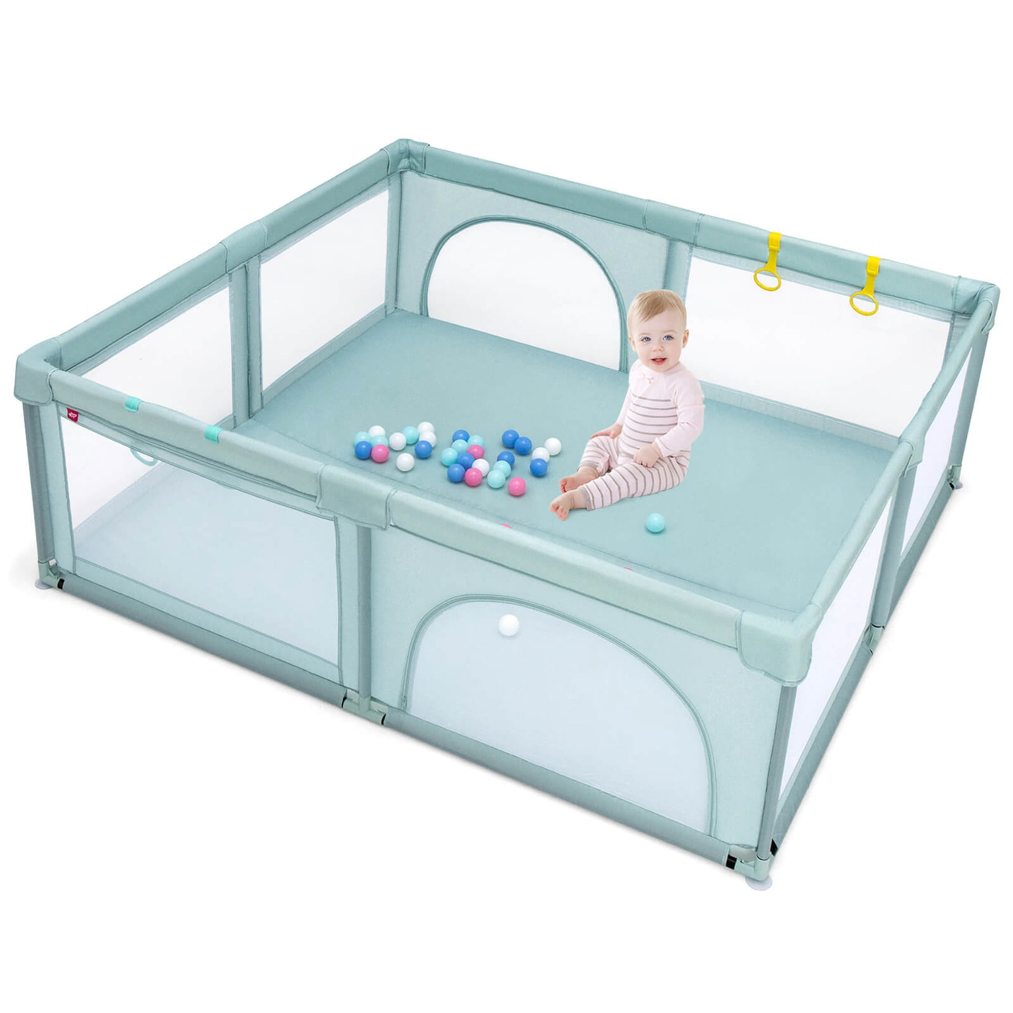 Costway XL Baby Play Yard Extra Large Safety Playpen Activity Center costway-xl-baby-play-yard-extra-large-safety-playpen-activity-center