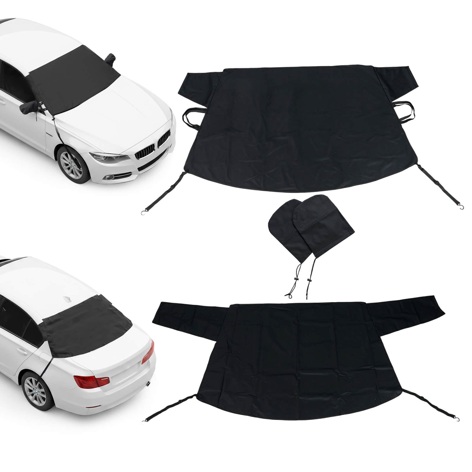 Costway Car Front Rear Windshield Cover 600D Oxford Automotive Window ...