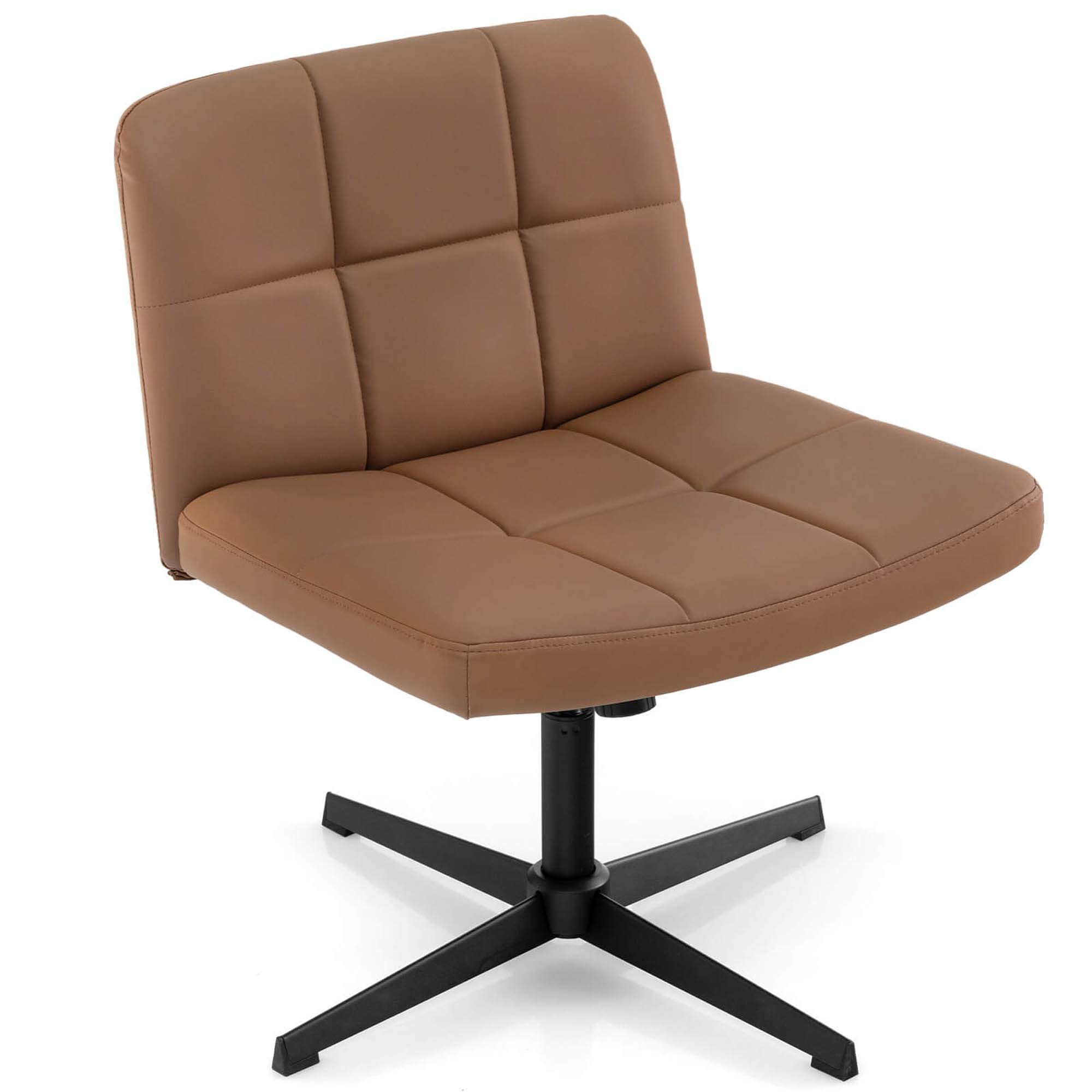 Costway Criss Cross Chair Cross-legged Office Chair with Oversized U ...