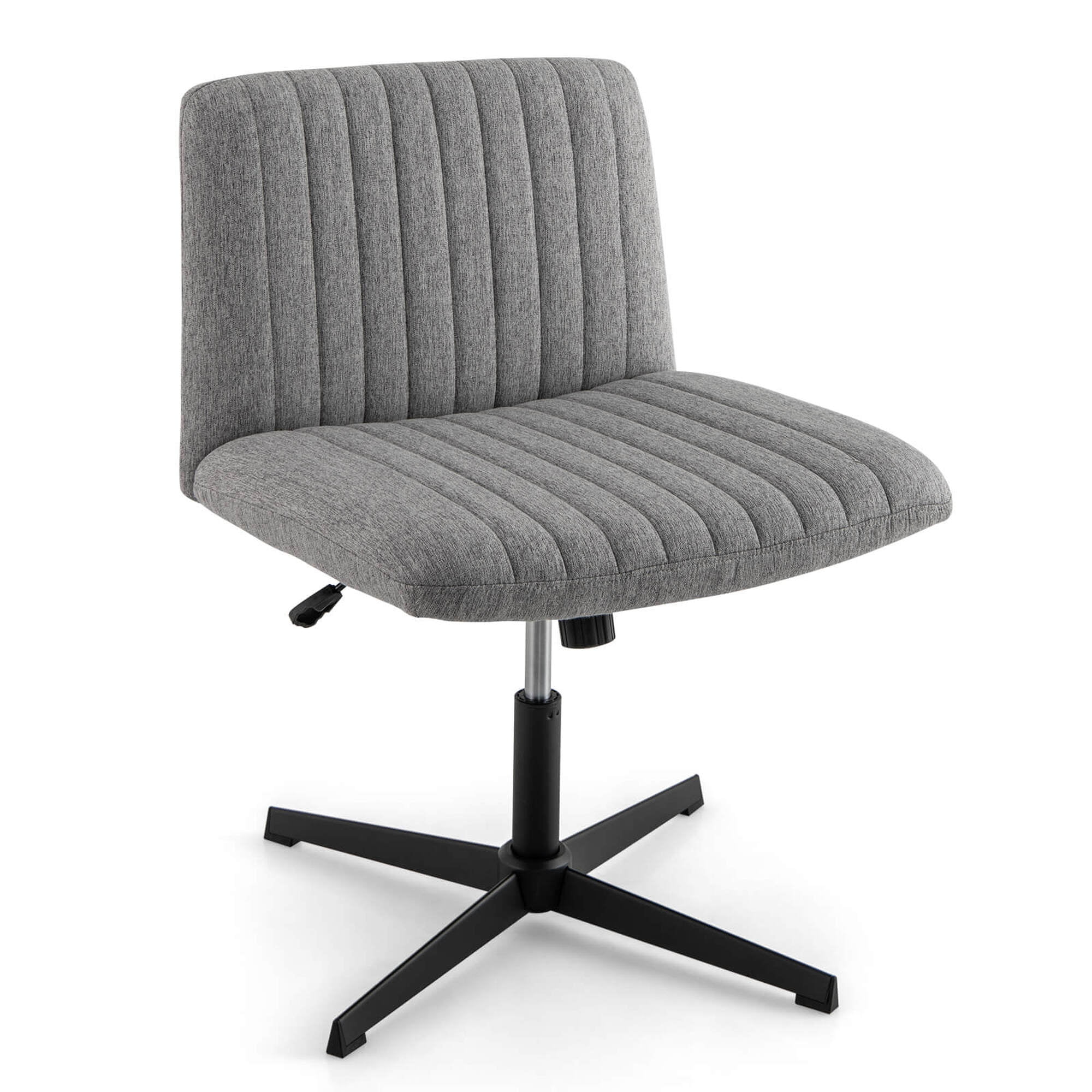 Costway Criss Cross Legged Office Chair Ergonomic Mid Back Computer ...