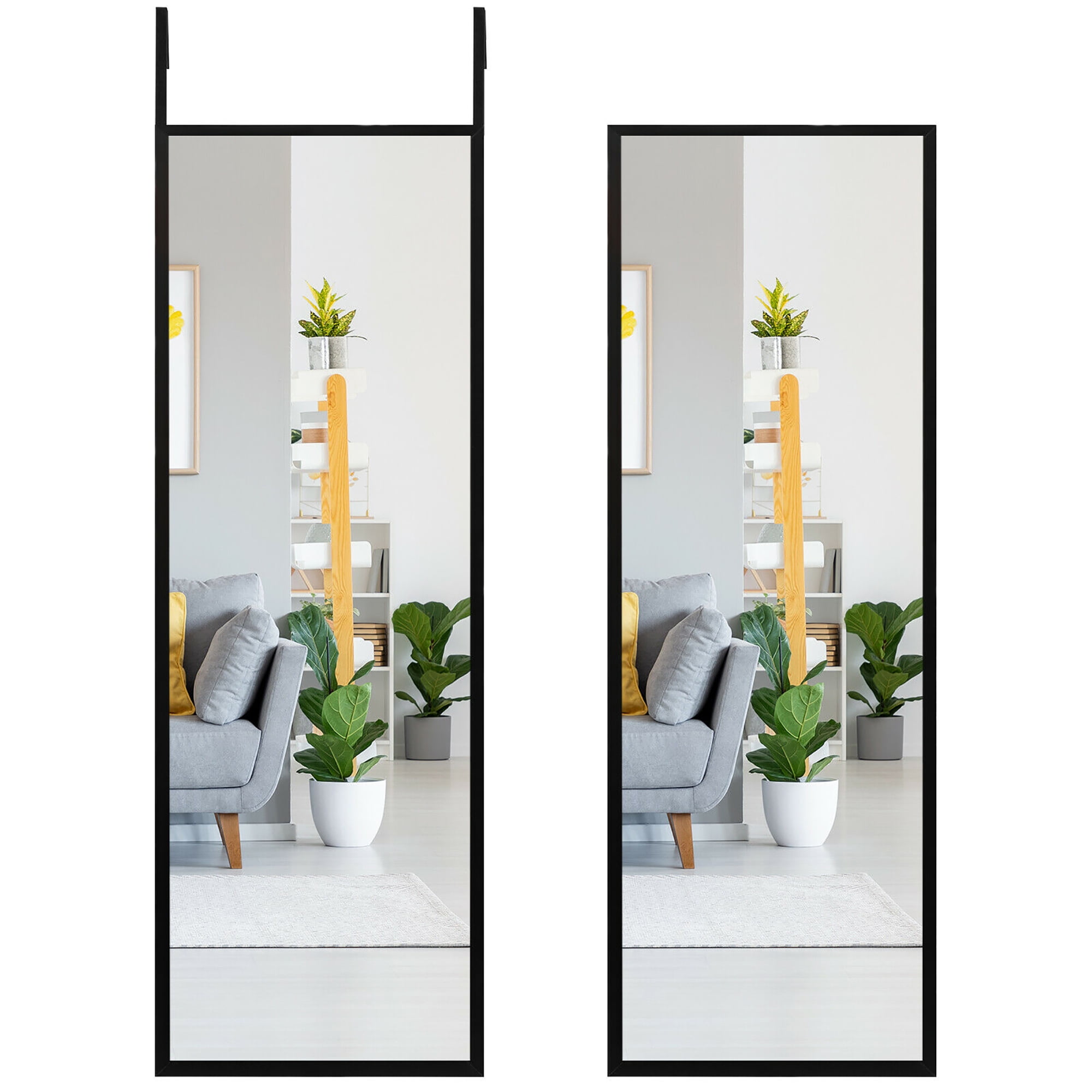 Costway Big Full Length Body Mirror for Room & Closet, Wall Mounted or ...
