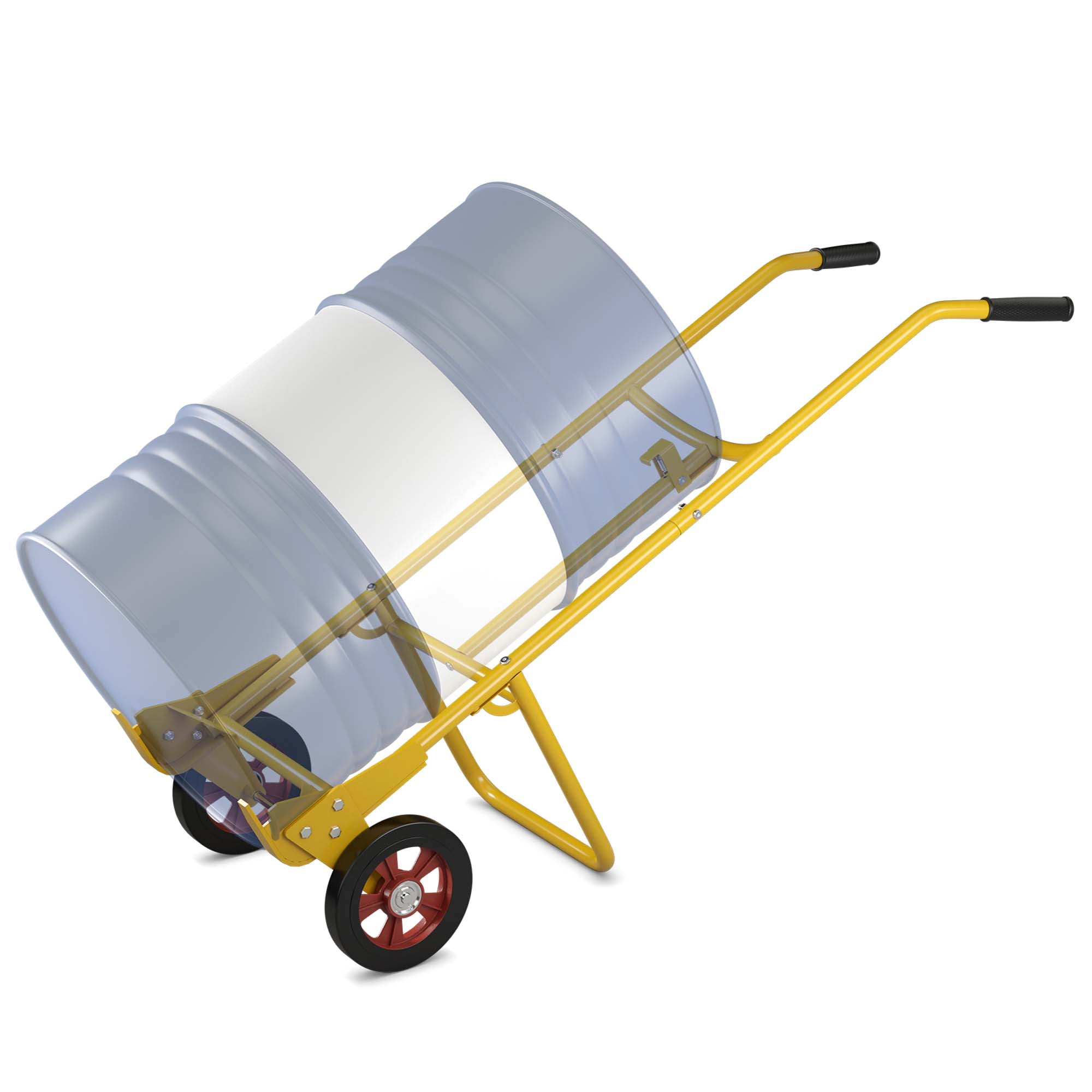 Costway Drum Hand Truck Steel Dolly Drum Cart 1200lbs Capacity with 2 ...