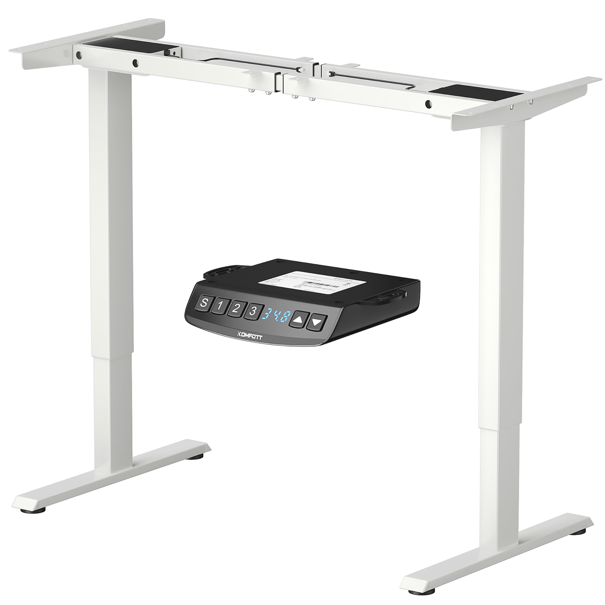 Costway Electric Adjustable Standing up Desk Frame Dual Motor w ...
