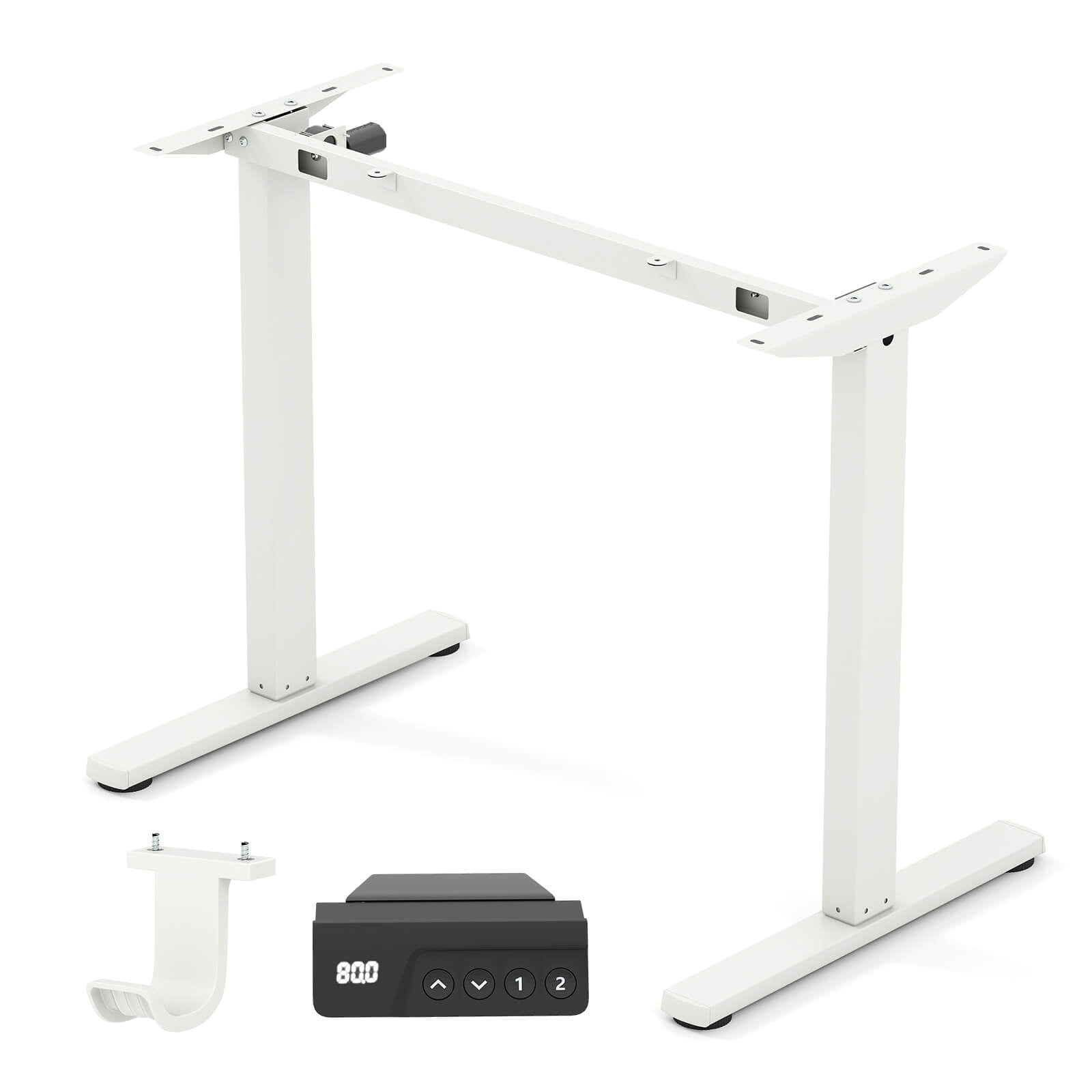 Costway Electric Standing Desk Frame with LED Display Memory Positions ...