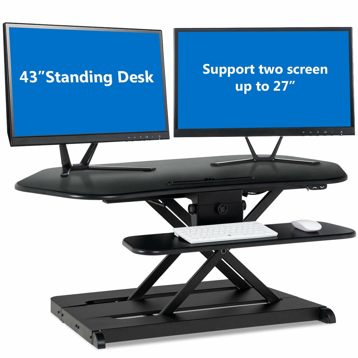 Costway Electric Standing Desk Height Adjustable Tabletop Sit To Stand ...