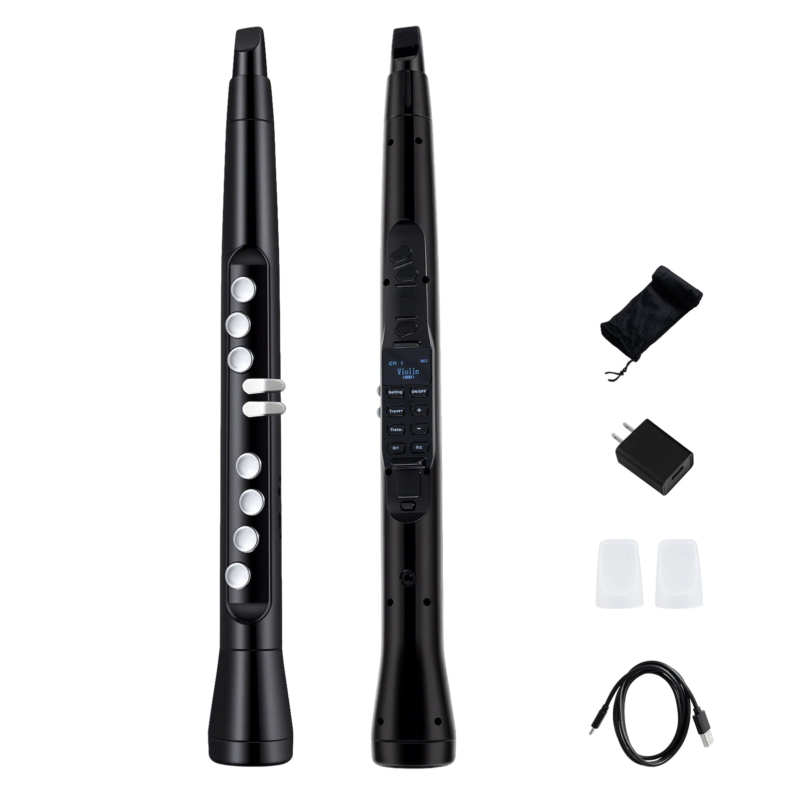 Costway Electronic Saxophone with Wireless MIDI 4-Octave Range & 2 ...