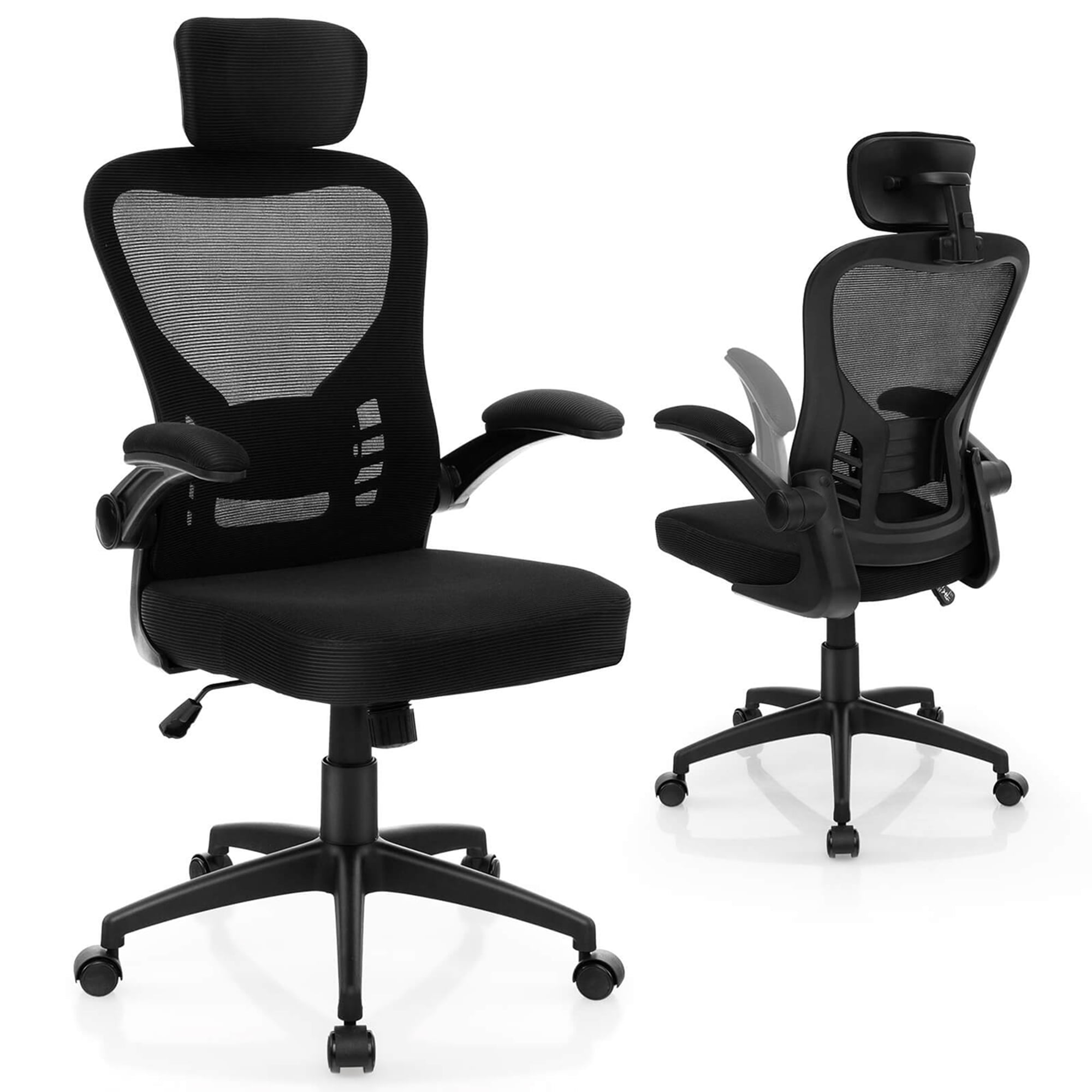Costway Ergonomic Mesh Office Chair Executive Chair with Adjustable ...
