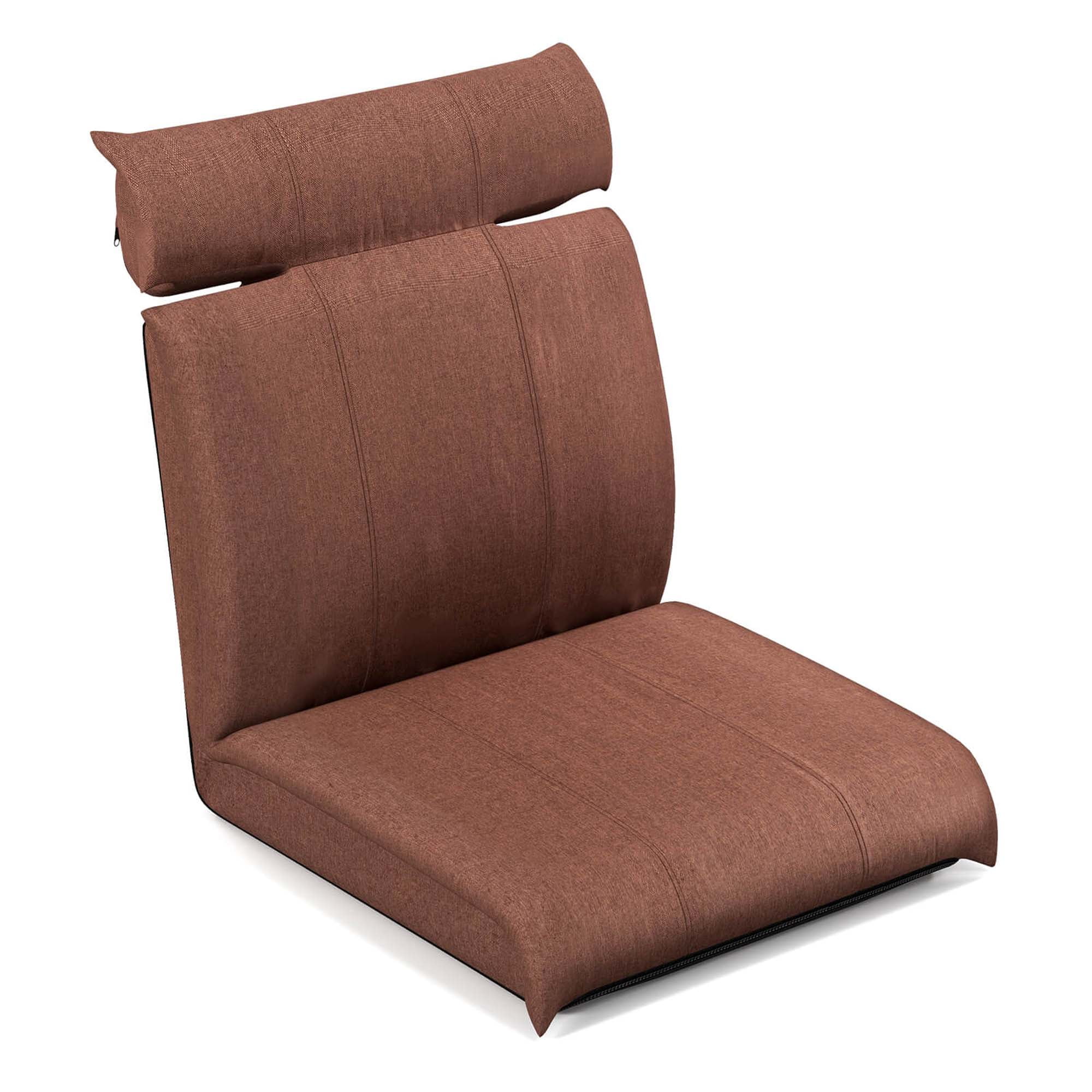 Costway Folding Floor Chair with 14-Poistion Adjustable Backrest ...