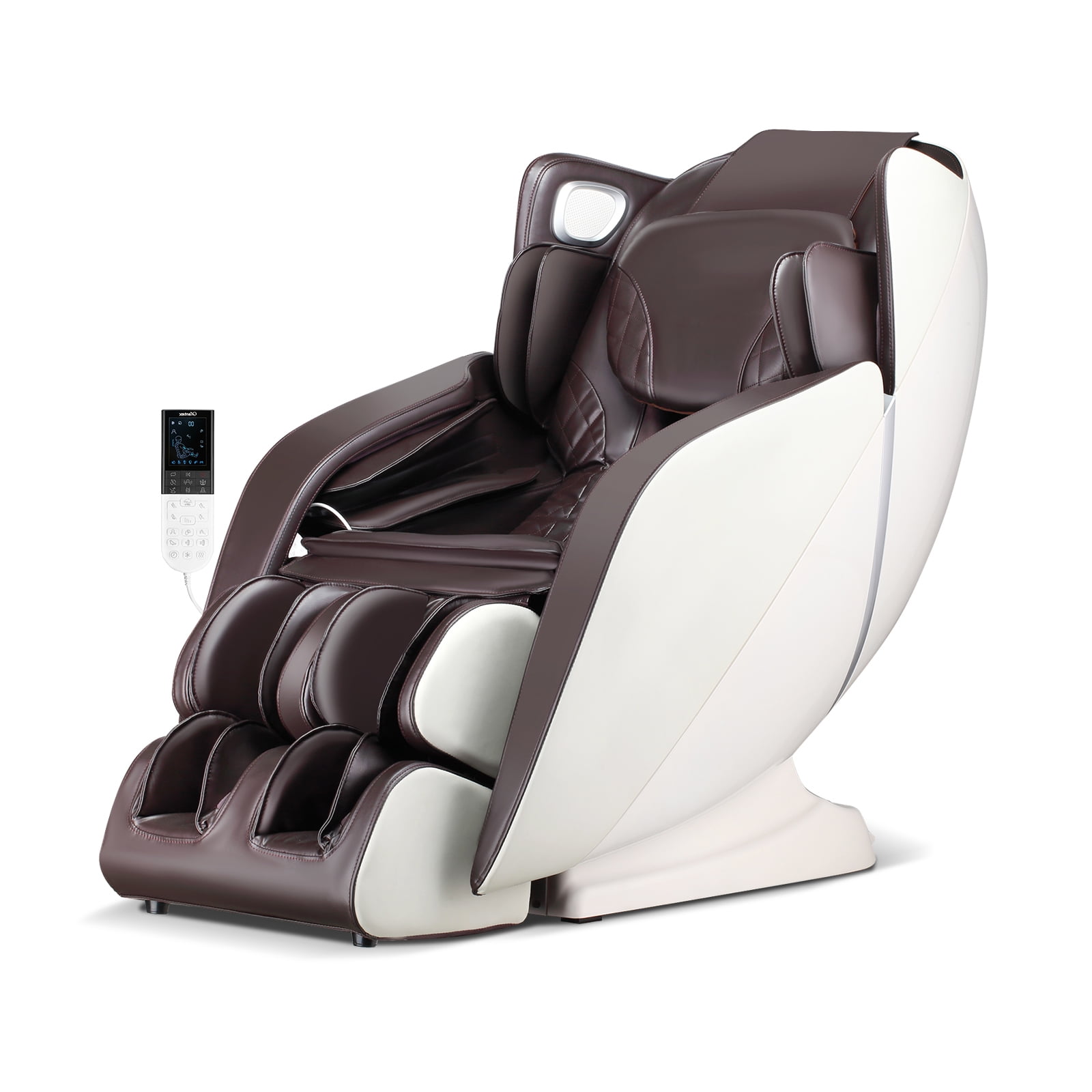 Costway Full Body Massage Chair with Voice Control Heat Foot Roller ...