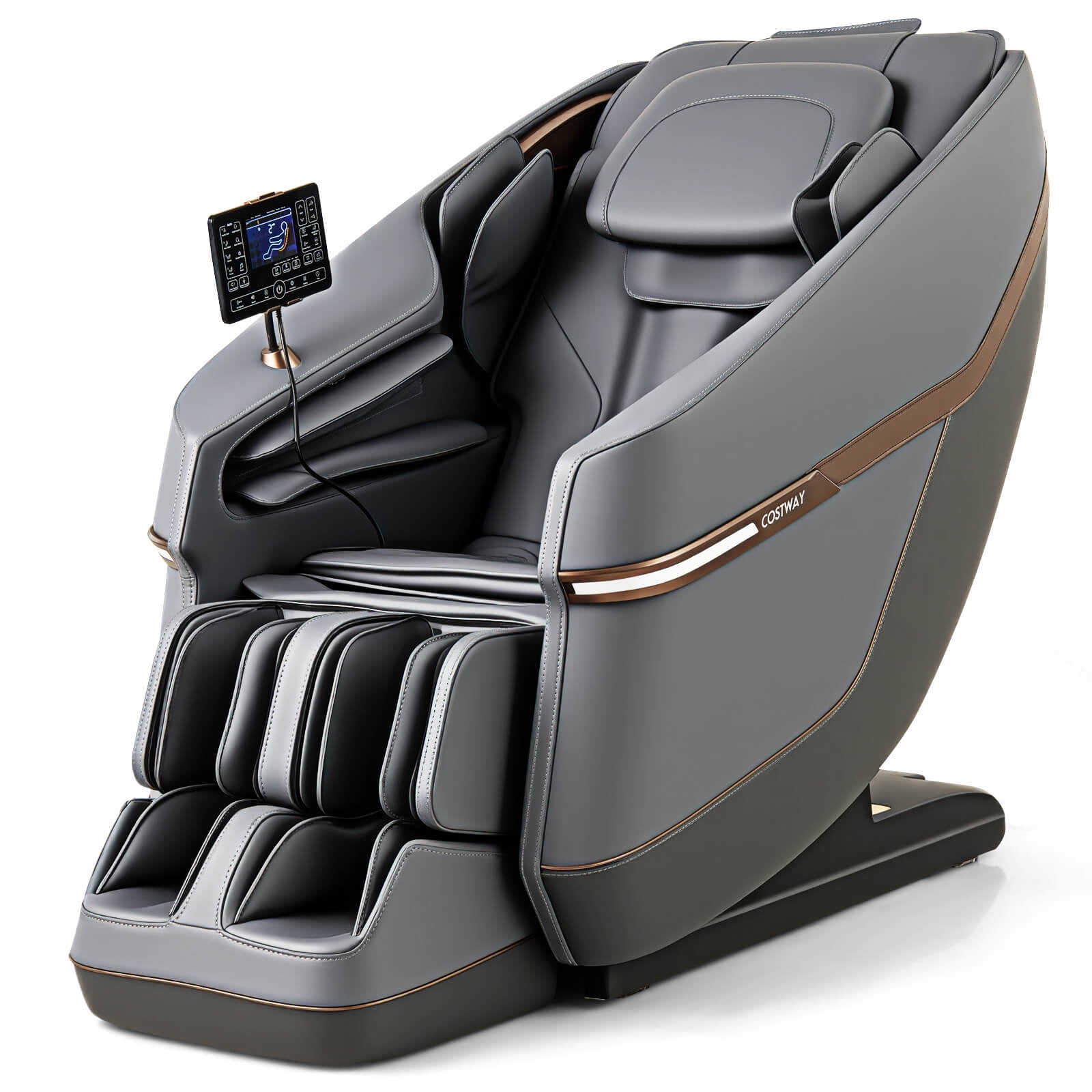 Costway Full Body Zero Gravity Massage Chair with Airbags Waist Heater ...