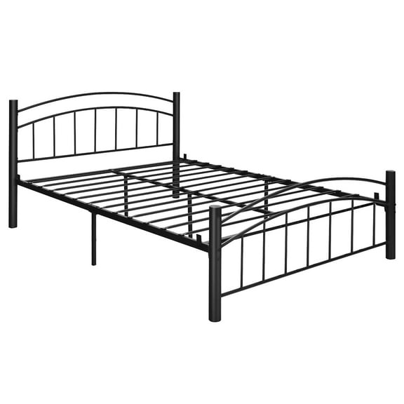 Cterwk Modern Metal Platform Bed Frame with Headboard and Footboard, No ...