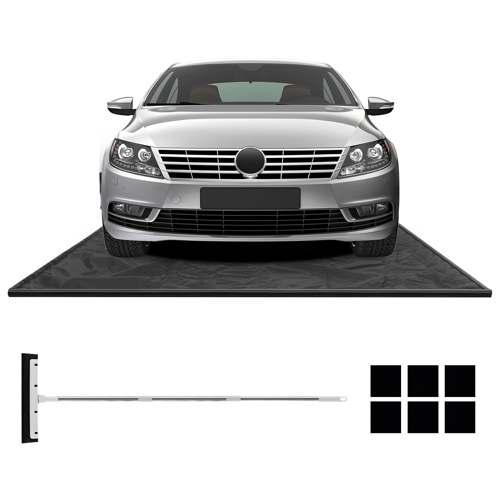Costway Garage Floor Mat Non-Slip Containment Mat for Waterproof ...