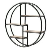 Costway Hanging Storage Shelf Round Circular Wall-Mounted 4-Tier Rack ...