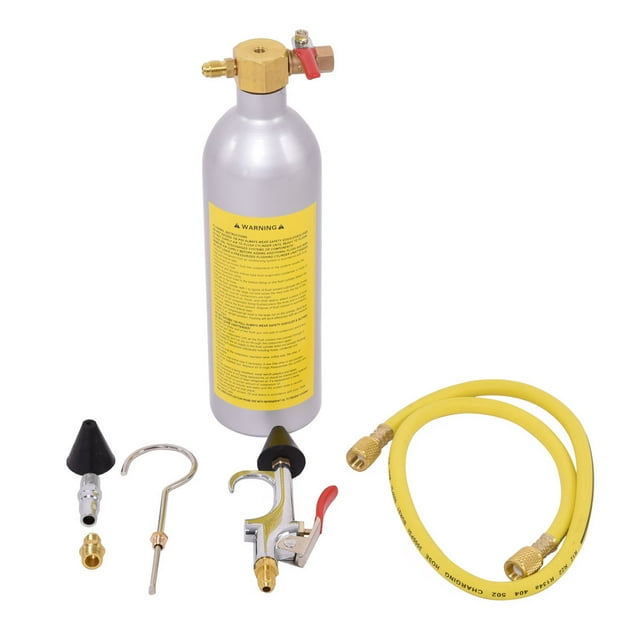 Costway Heavy-Duty Aluminum A/C Flush Canister Gun Kit for R12, R134a ...