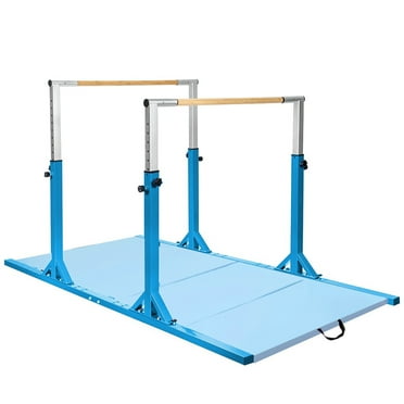 Gymnastics Bar Set with Rings, Metal Gymnastics Horizontal Kip Bar ...