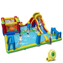 Inflatable Bounce House with Double Slides, 10 in 1 Bouncy House with ...