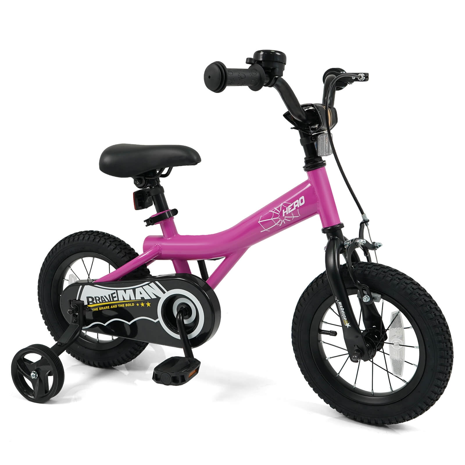 Costway Kids Bike, 12 Inch Bicycle for Children with Removable Training ...