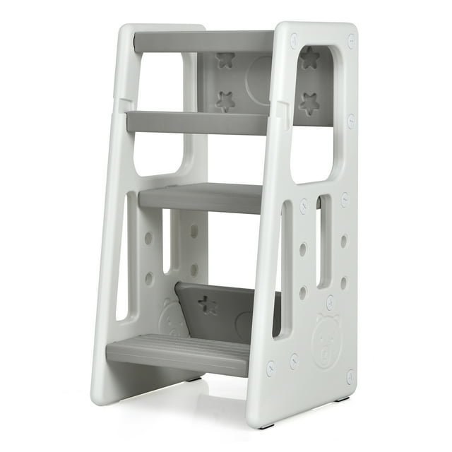 Costway Kids' Helper Tower - Adjustable Learning Stool with Safety ...