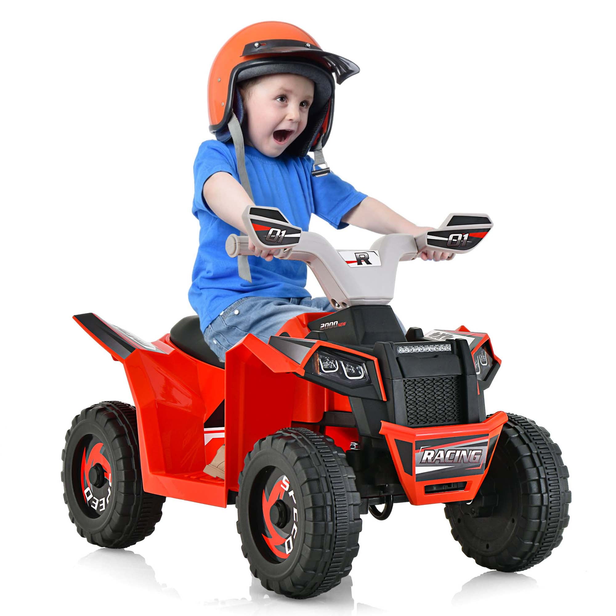 Costway Electric Toddler's 4 Wheeler ATV Ride on Toy Car, 6V Battery ...