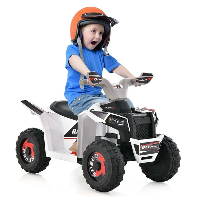 Costway Kids Ride on ATV 4 Wheeler Quad Toy Car 6V Battery Powered ...