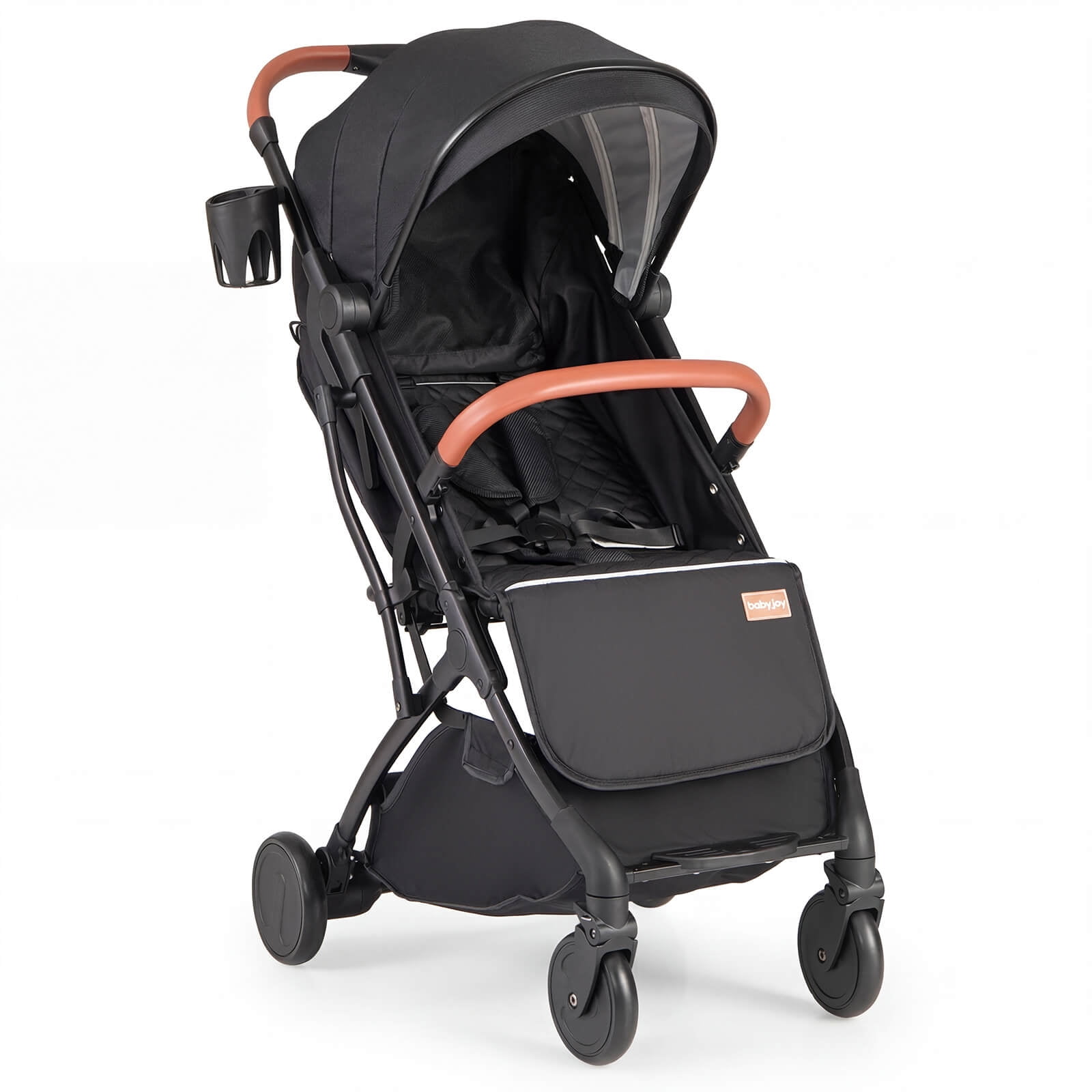 Costway Lightweight Baby Stroller with One-Hand Folding, Extendable ...