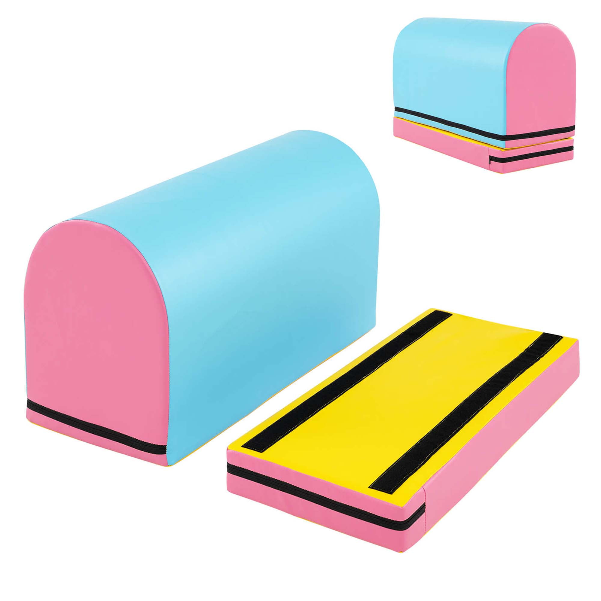 Costway Mailbox Tumbling Mat Gymnastics Vaulting Box with Detachable ...
