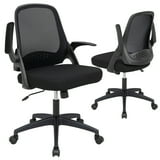 Costway Mesh Office Chair Adjustable Rolling Computer Desk Chair w/Flip ...