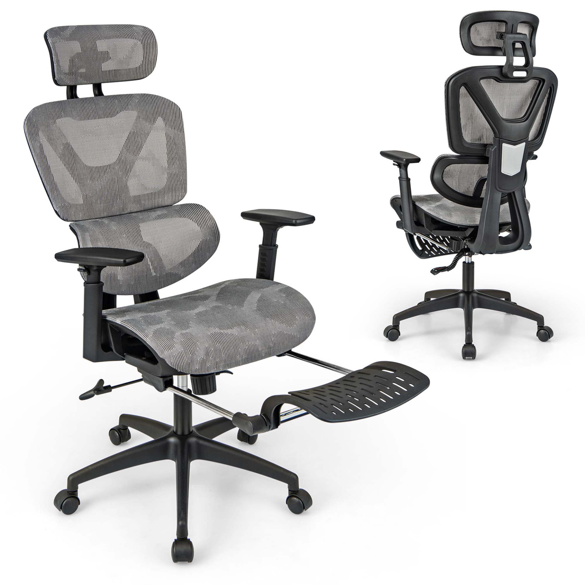 Costway Mesh Office Chair Executive Chair with 90°-120° Tilting ...