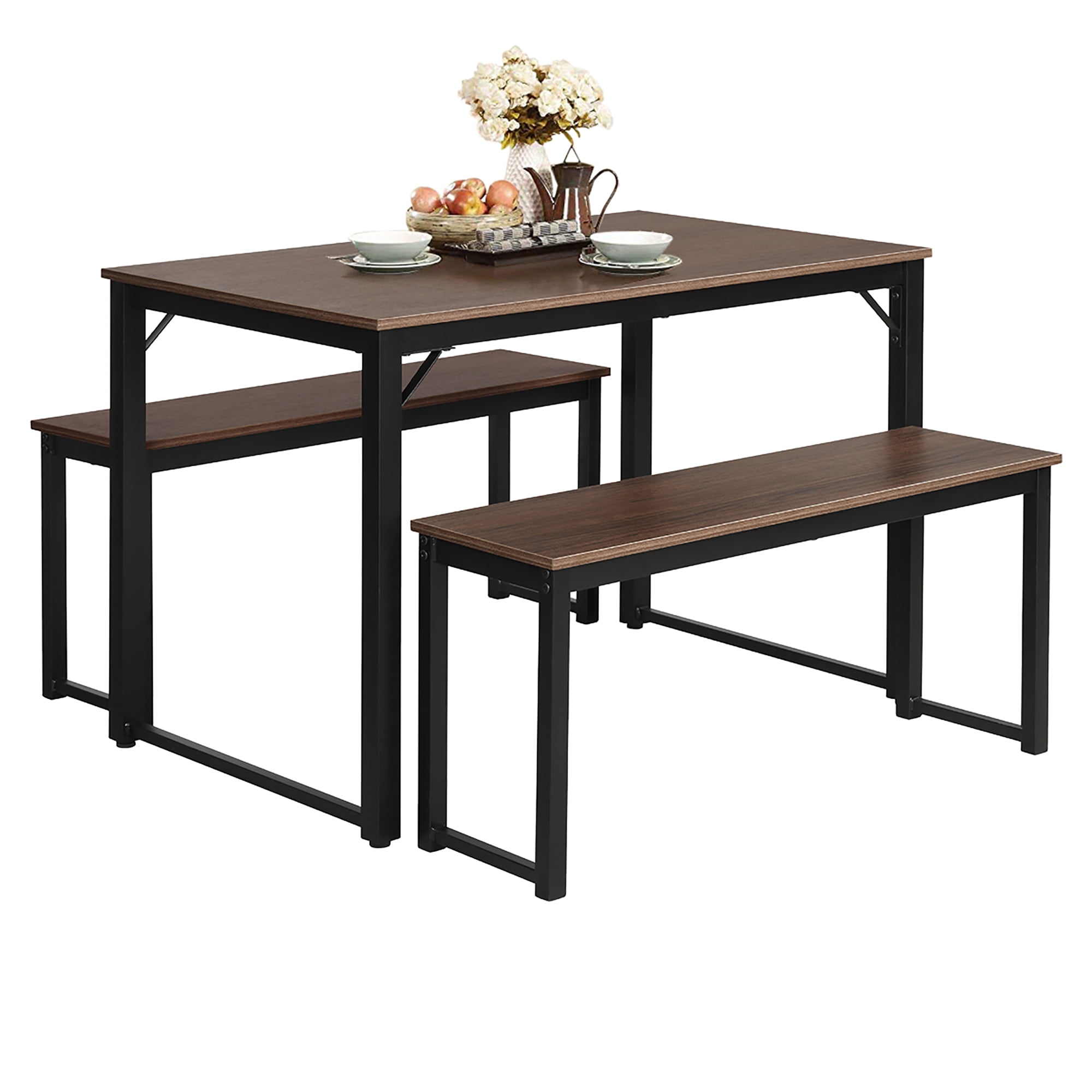 Costway Modern 3 Piece Dining Set Studio Collection Soho Dining Table ...
