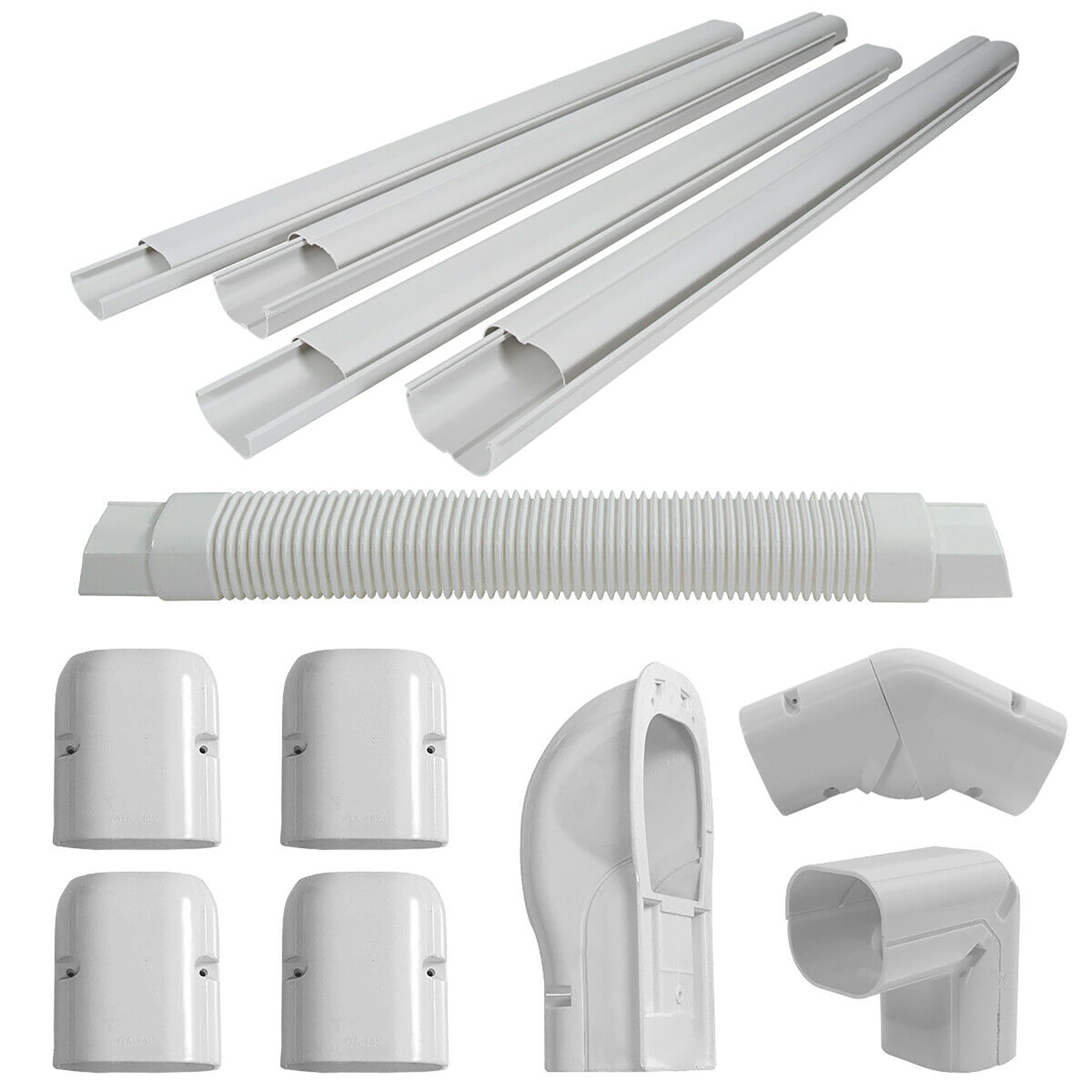 Costway PVC Line Cover Kit for Ductless Mini Split Air Conditioners ...