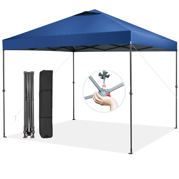 10x10 Easy Pop Up Canopy Tent with Sidewalls, Instant Outdoor Shade ...