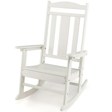 Rimax Casual White Resin Rocking Chair - Walmart.com