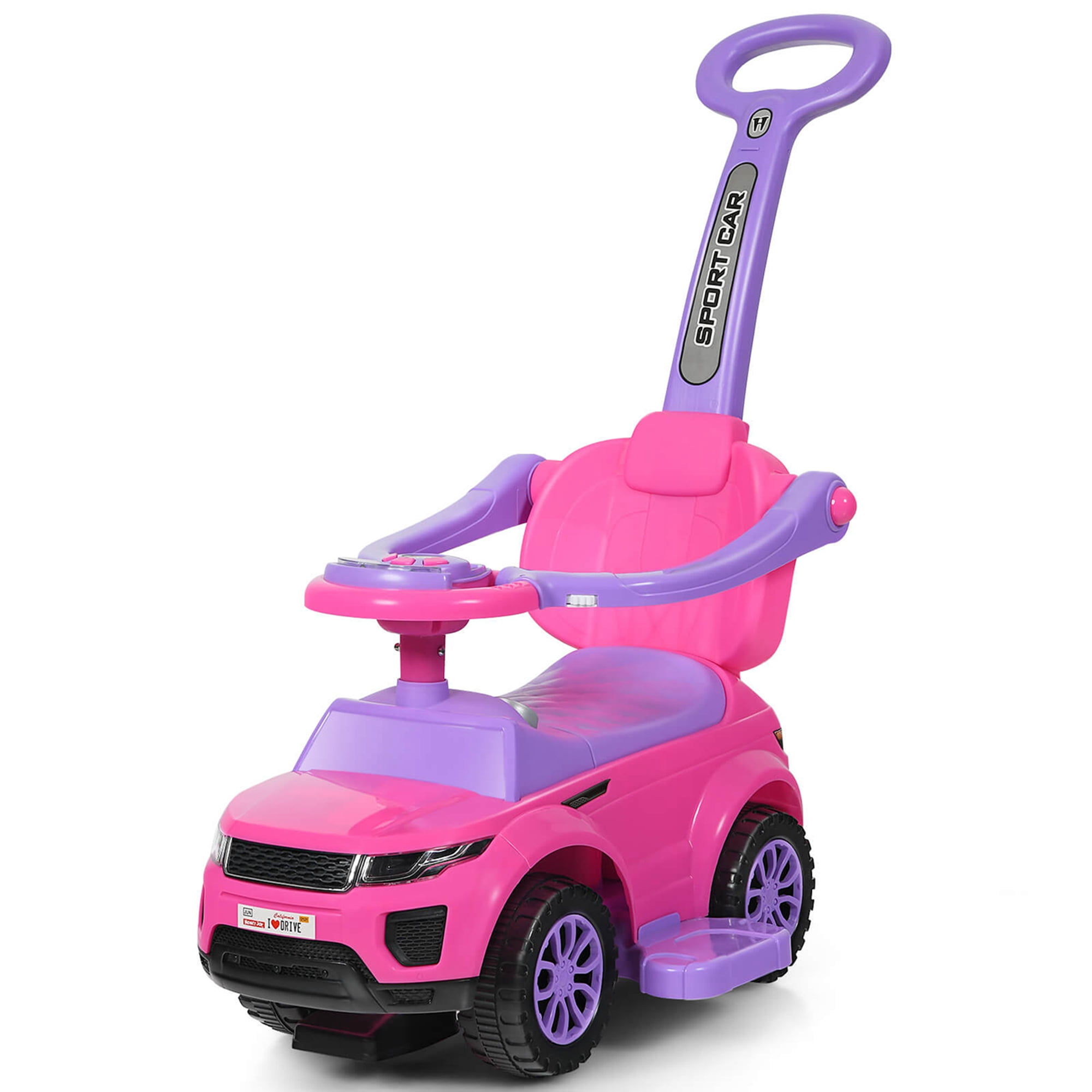 Costway Kids Baby 3 in 1 Ride on Push Car, Toddler Stroller Sliding Car ...