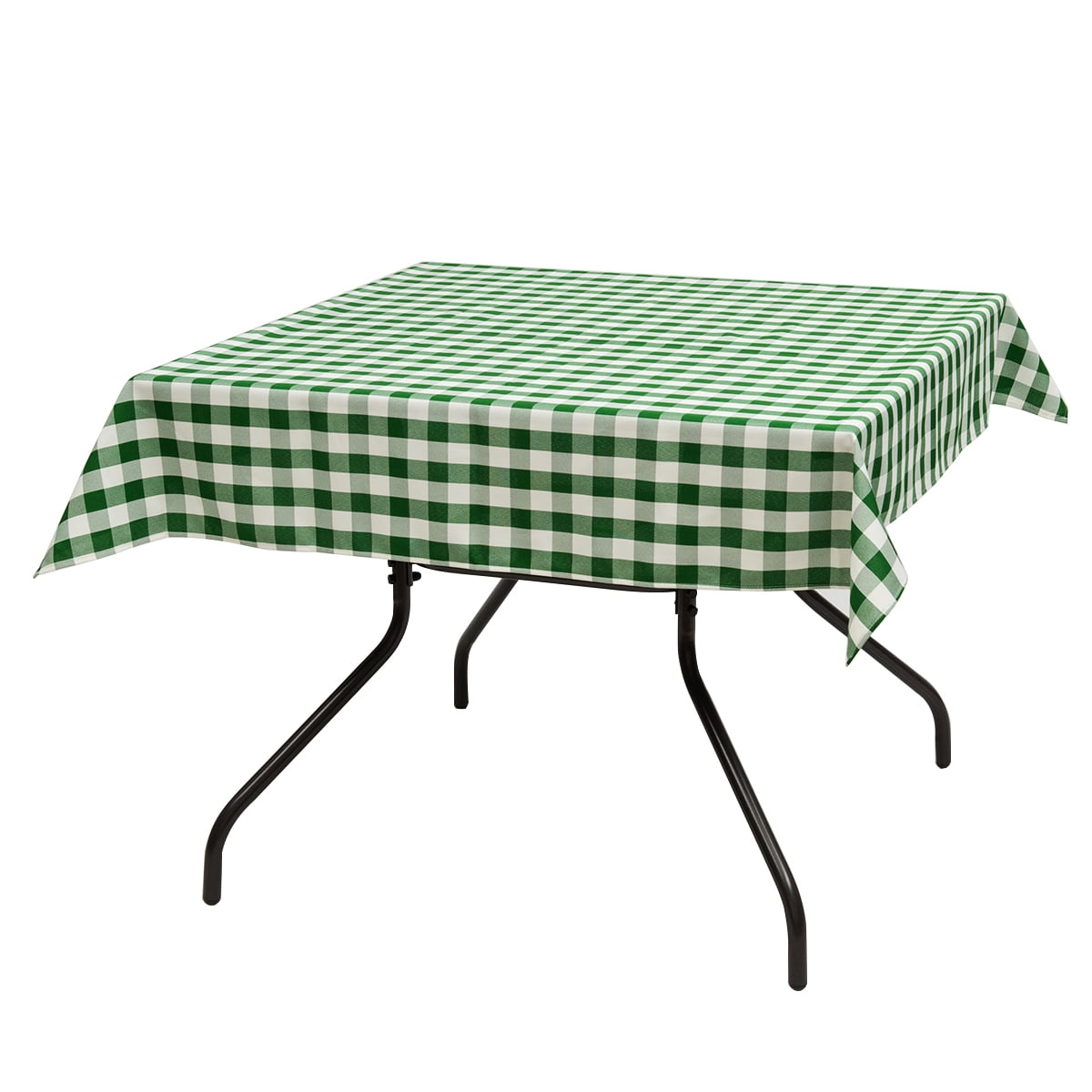 Costway Polyester Tablecloth Square Table Stain Resistant Buffalo Plaid ...