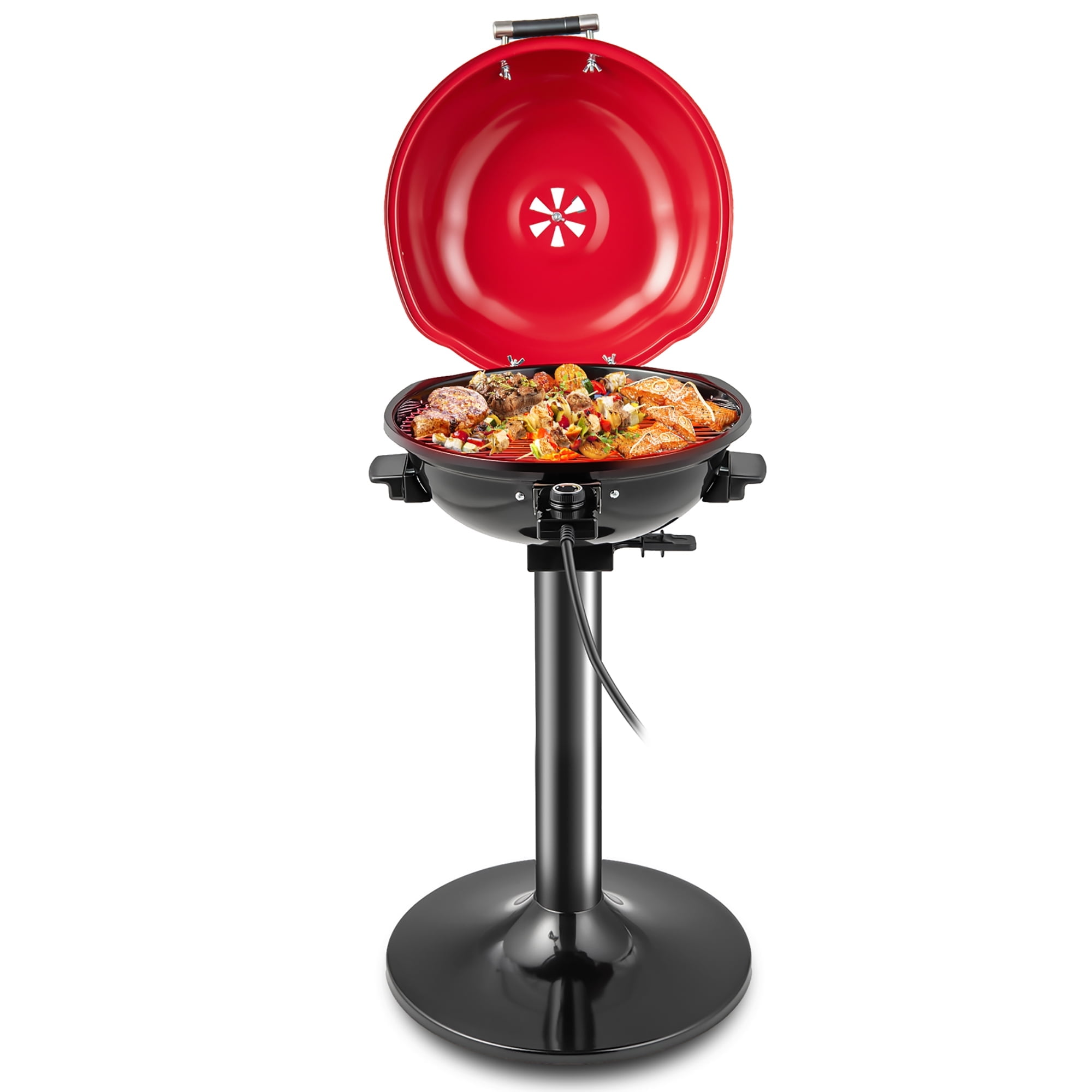 Costway Portable 1600W Electric BBQ Grill with Temperature Control ...