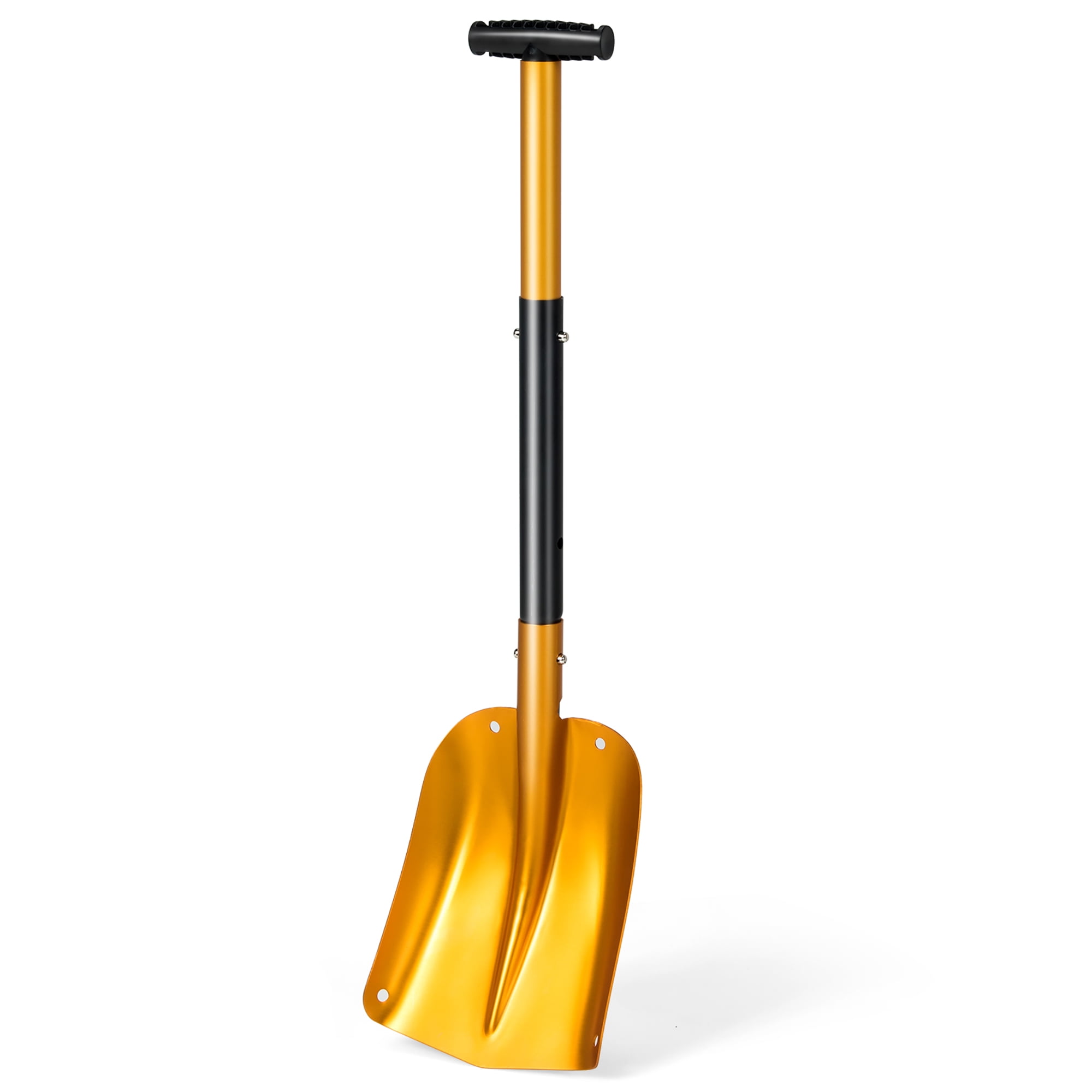 Costway Portable Aluminum Snow Shovel Adjustable Length W/Anti-Skid ...