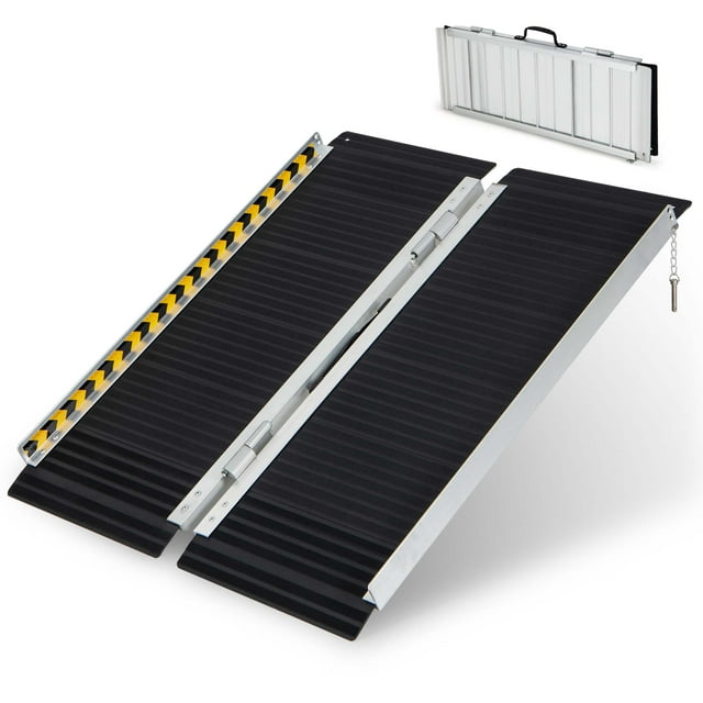 Costway Portable Aluminum Wheelchair Ramp 3 FT with Transition Plate ...