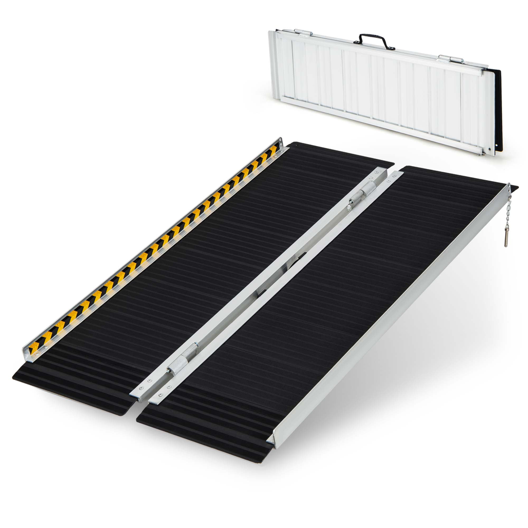 Costway Portable Aluminum Wheelchair Ramp 4 FT with Transition Plate ...