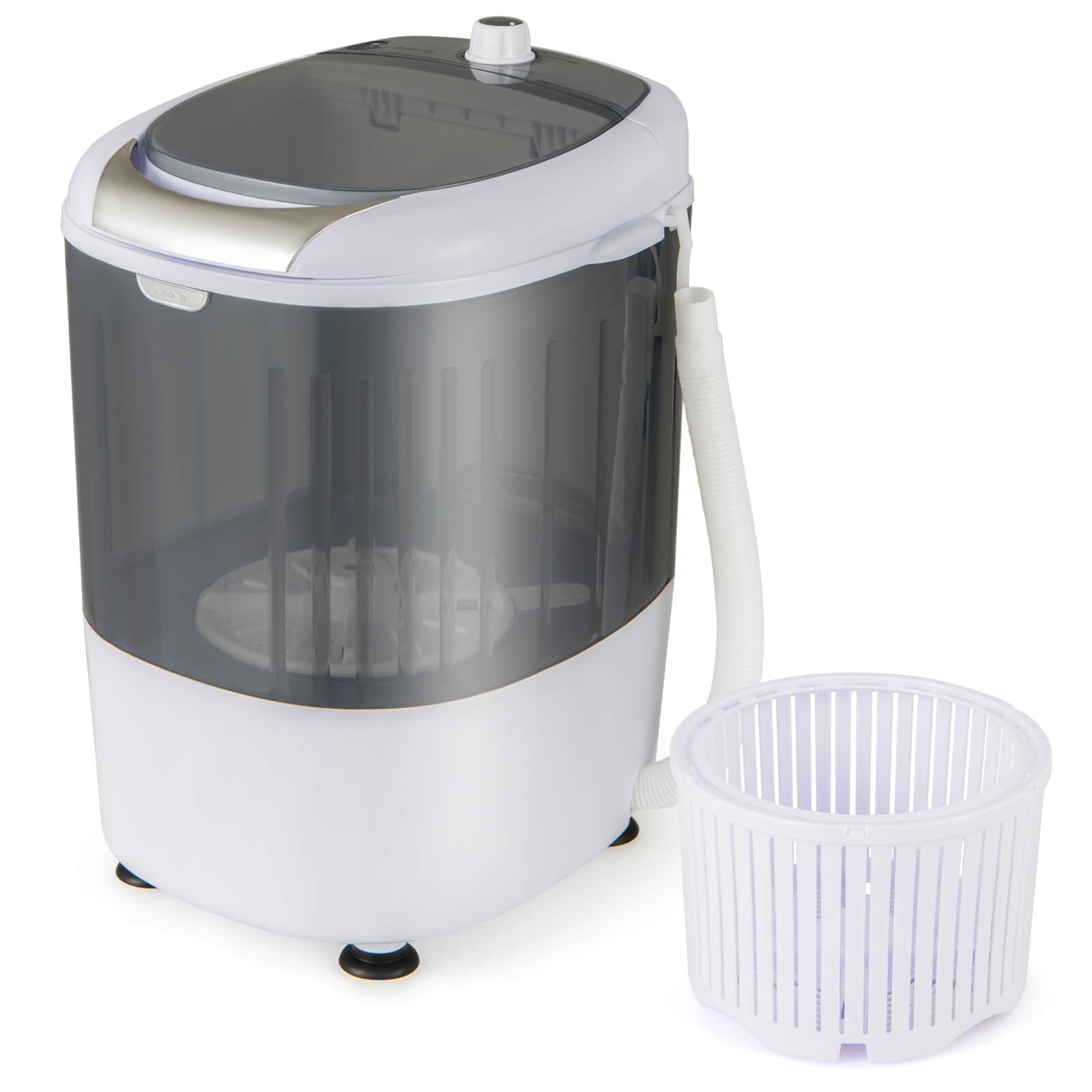 Costway Portable Mini Counter Top Washing Machine 5.5lbs Spin Basket ...