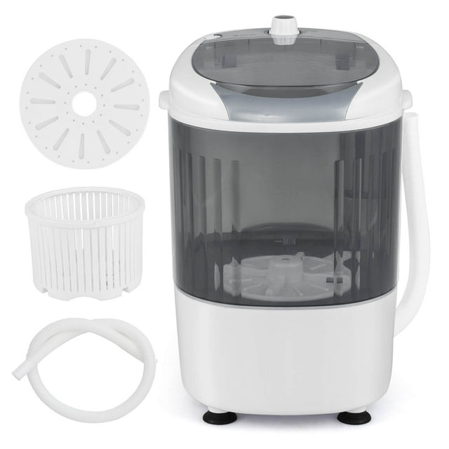 Costway Portable Mini Counter Top Washing Machine 5.5lbs Spin Basket ...