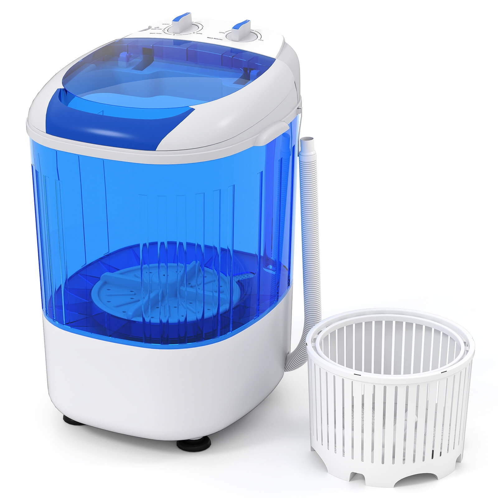 Costway Portable Washing Machine 5.5 lbs Mini Top Load Washer with ...