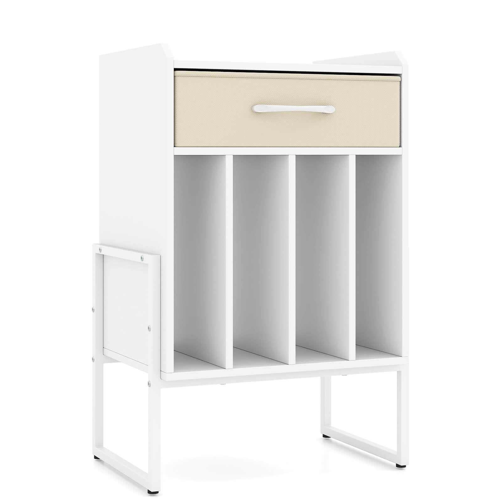 Costway Record Player Stand Turntable Stand with Drawer & Record Holder ...